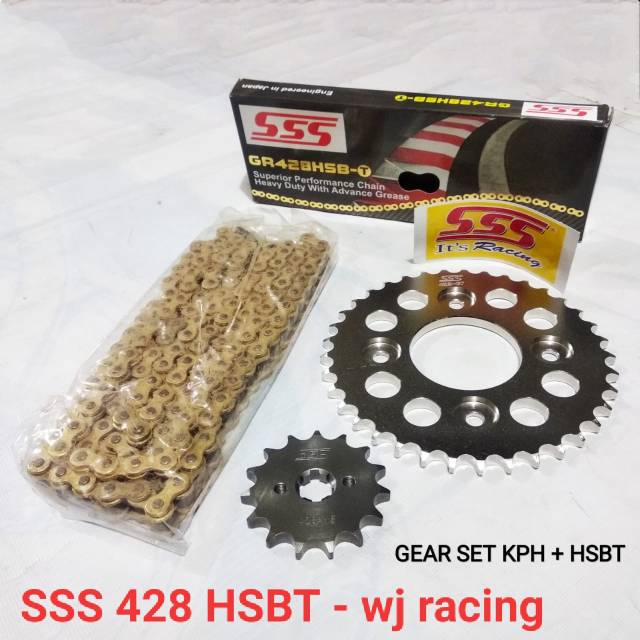 Jual Gear Set SSS 428 HSBT Karisma / Supra 125 / Blade / Revo Absolute | Shopee Indonesia
