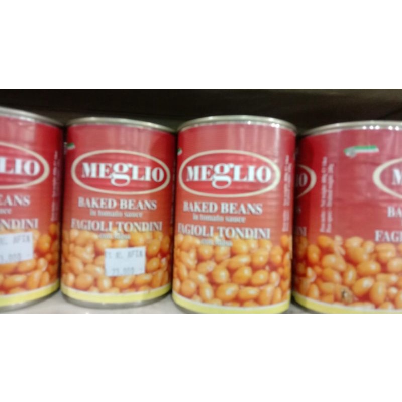 Jual Kacang Baked Beans Meglio 400gram | Shopee Indonesia