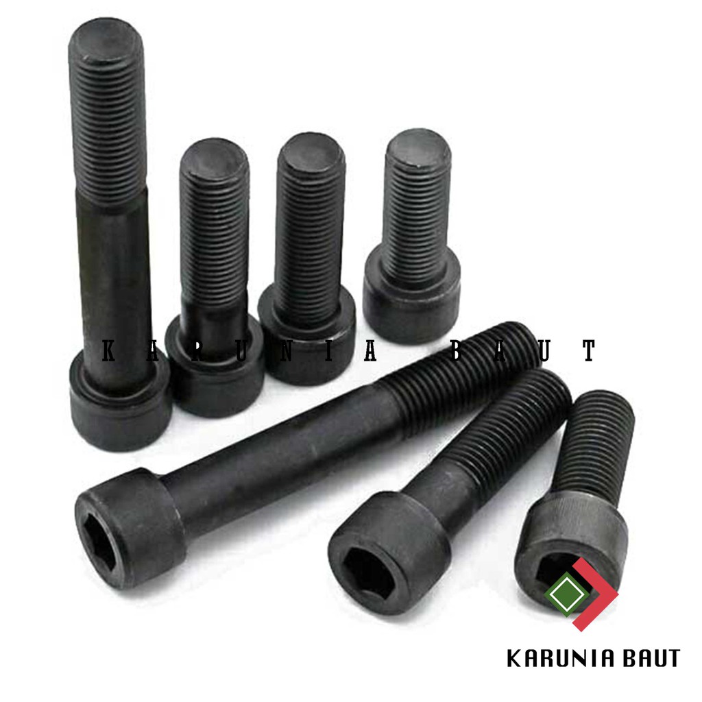 Jual BAUT L BAJA HITAM M6 GRADE 12.9 DRAT 6 MM PITCH 1.00 KUNCI L HEX 5 MM | Shopee Indonesia