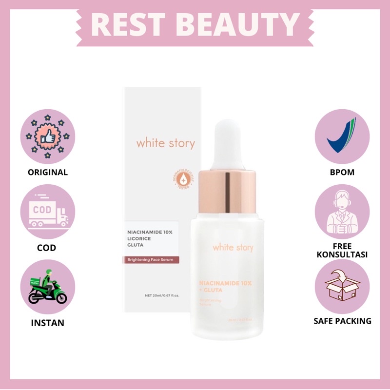 Jual WHITE STORY - White Story Brightening Face Serum 20ml | Shopee ...