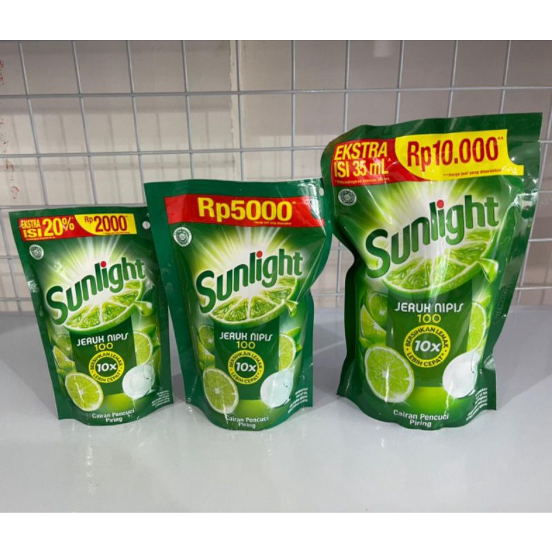 Jual Sunlight Sabun Cuci Piring Jeruk Nipis 90ml/210ml/370ml/435ml | Shopee Indonesia
