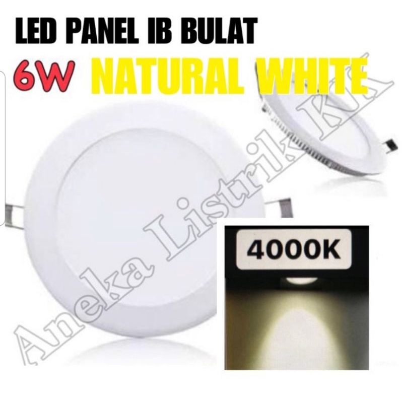 Jual LAMPU DOWNLIGHT LED PANEL 6W 4000K BULAT INBOW MODEL TIPIS DL IB 6 ...