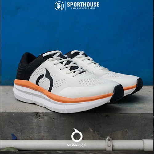 Jual Sepatu Running Ortuseight Hyperglide (White/Ortrange/Black ...
