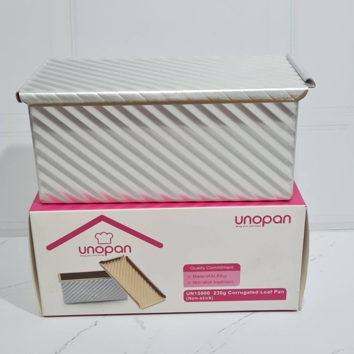 Jual Unopan UN15000 - 230g Corrugated Small Loaf Pan Non Stick 17x8cm ...