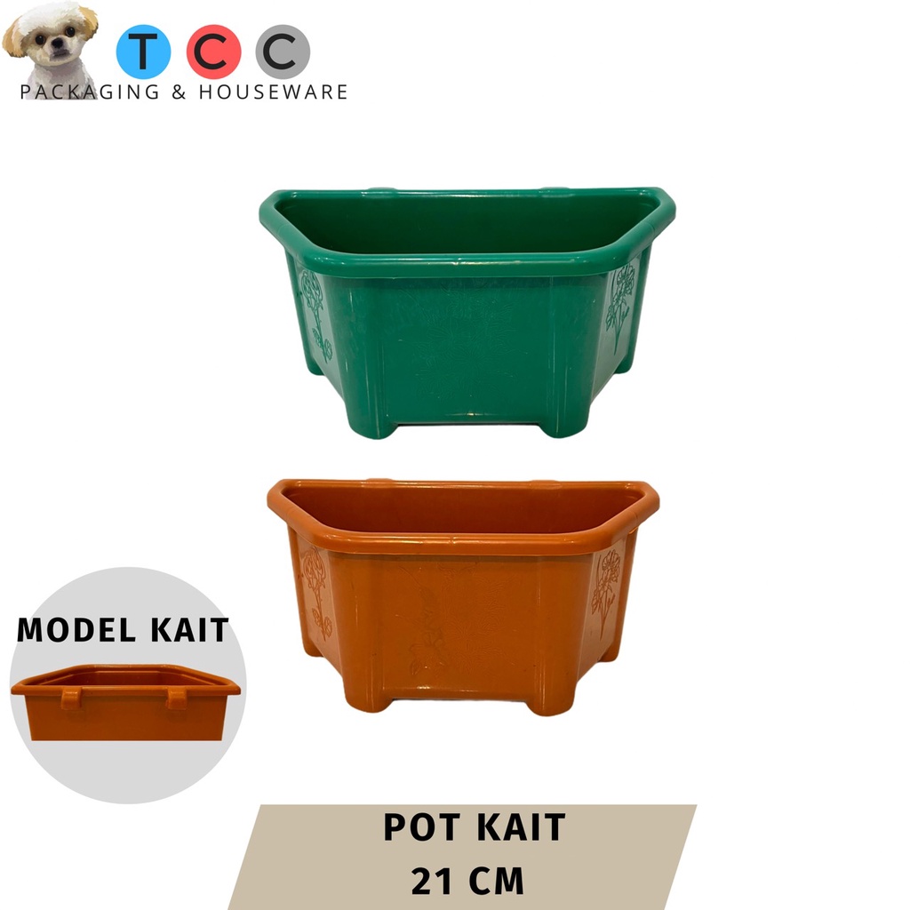 Jual Pot Kait 29cm Warna Plastik Vertikal Dinding Gantung Hias Tanaman ...