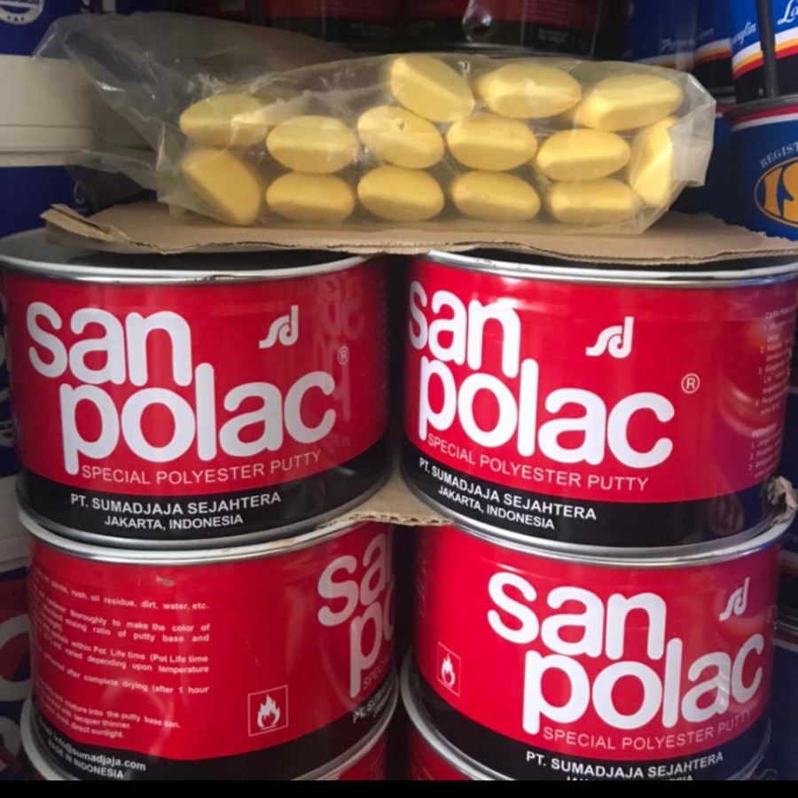 Jual dempul sanpolac 1 kg untuk besi kayu plastik san polac berikut ...