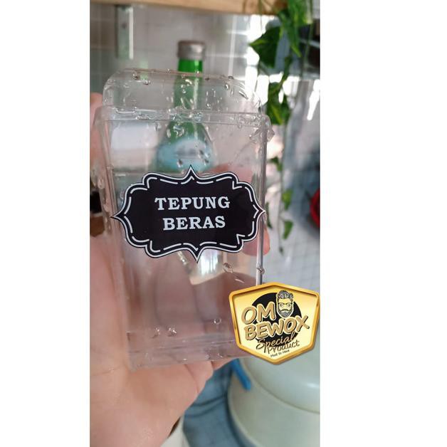 Jual Limited Edition!-575 sticker label nama bumbu dapur pantry jar pet ...