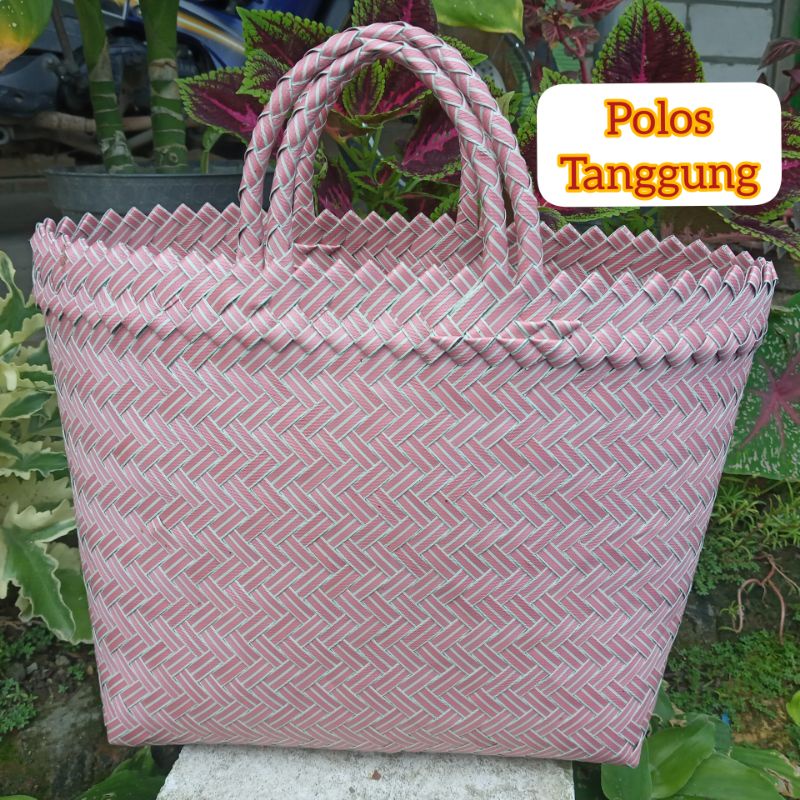 Jual Tas Anyaman Plastik / Tas Belanja Pasar / Tas Plastik / Tas Pasar ...