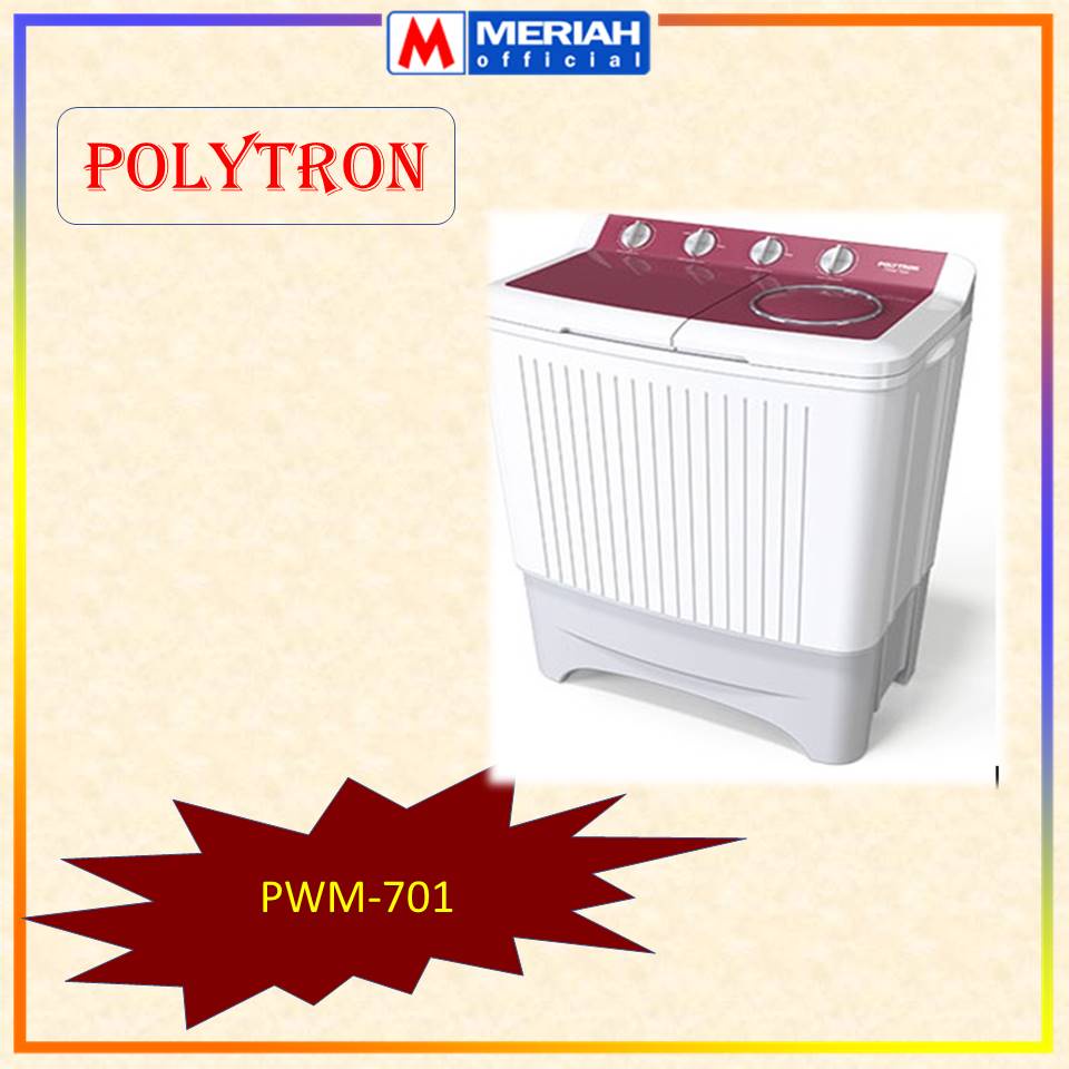 Jual MESIN CUCI POLYTRON PWM 701 7KG 2 TABUNG PWM 701 | Shopee Indonesia