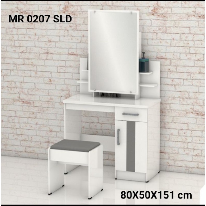 Jual MEJA RIAS KACA SLIDING KOTAK | Shopee Indonesia