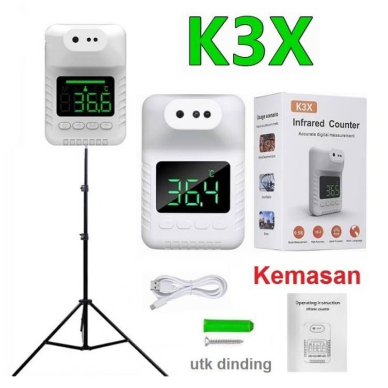Jual Termometer Gun Dinding K3X Otomatis | Shopee Indonesia