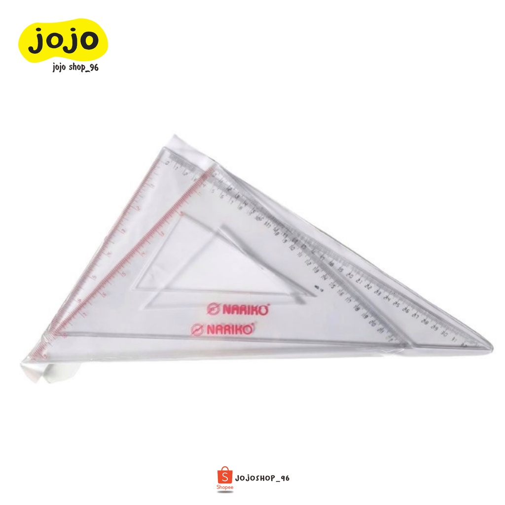 Jual Penggaris Mistar Segitiga NARIKO No 12 Set (2pcs) | Shopee Indonesia