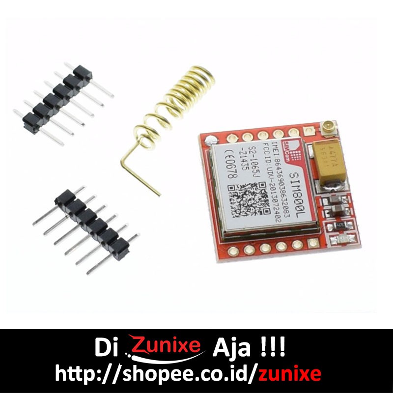 Jual SIM800L GPRS GSM MODULE MICROSIM CARD CORE BOARD QUAD-BAND TTL ...