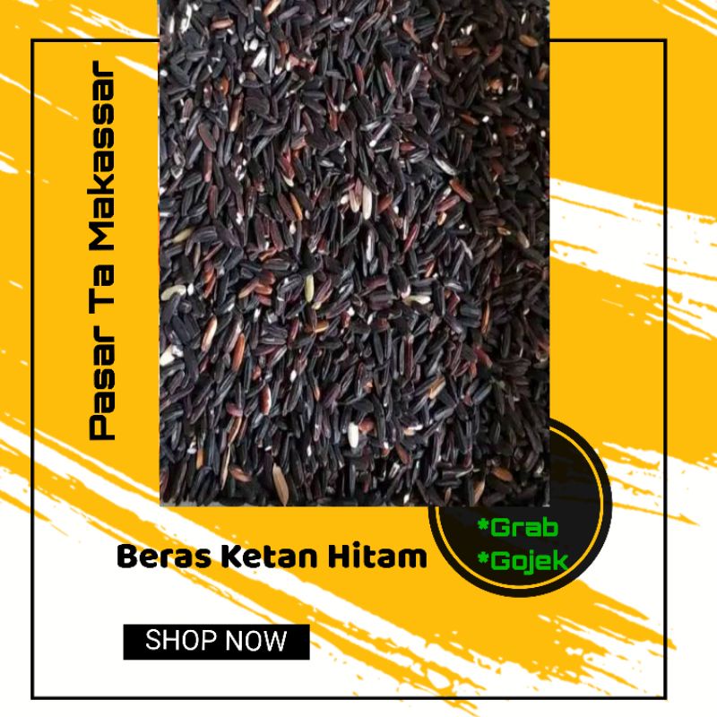 Jual Beras Ketan Hitam / Pasar Makassar / Beras Songkolo hitam | Shopee ...