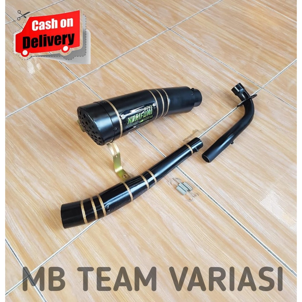 Jual KNALPOT RACING SUPRA FIT NEW - SUPRA X 100 R9 H2 NORIFUMI BLACK ...