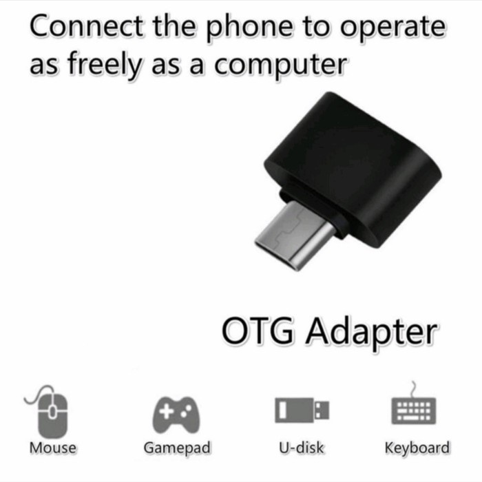 Jual OTG usb type c to usb 3.0 mouse keyboard flashdisk android adapter ...