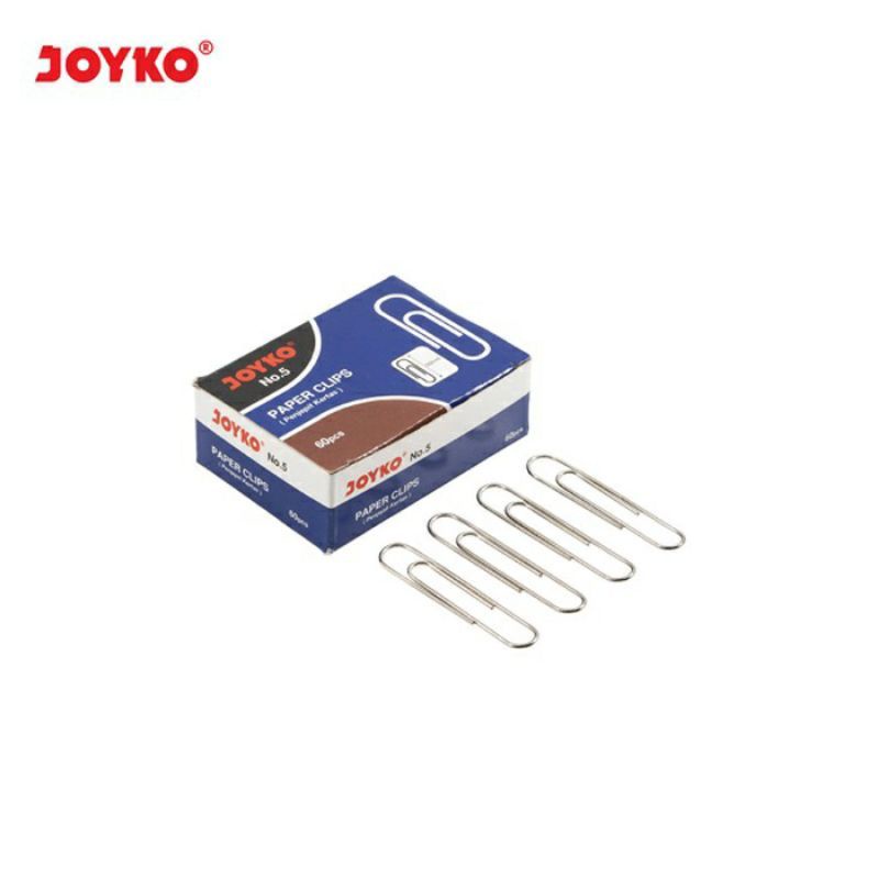 Jual Trigonal clip/Paper Clip Joyko No.5 Jumbo ( 1pak/10ktk ) | Shopee ...