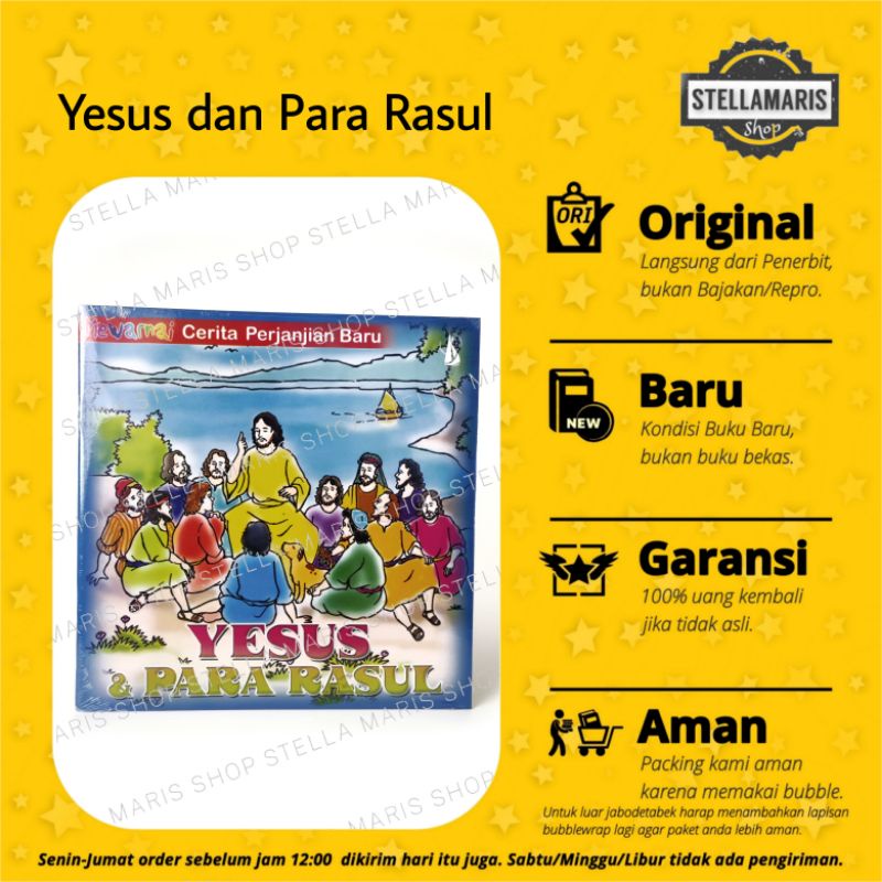 Jual Yesus dan Para Rasul - Buku Cerita Mewarnai Perjanjian Baru ...