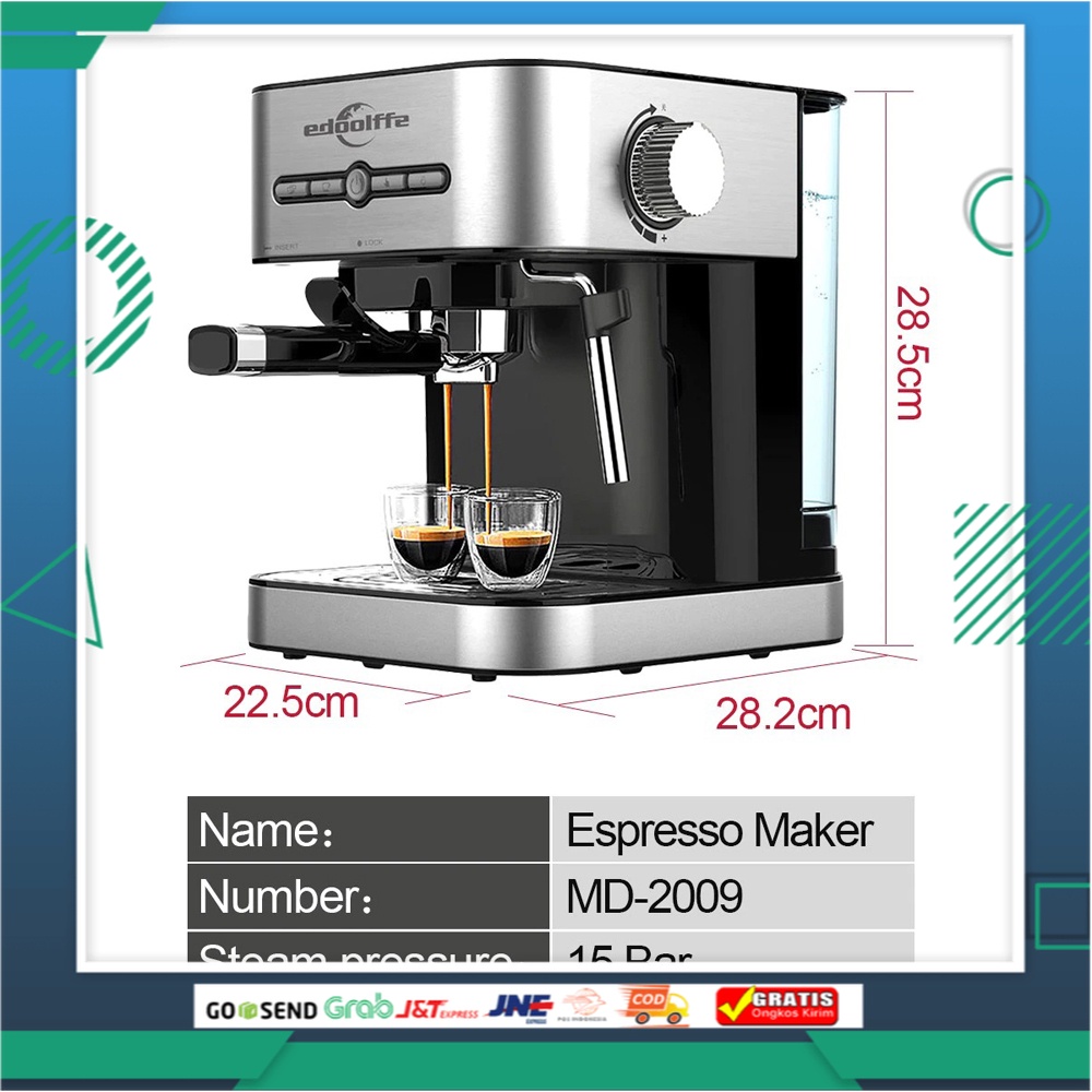 Jual Mesin Kopi Espresso Kopi Semi Automatic Espresso Italian Coffe ...