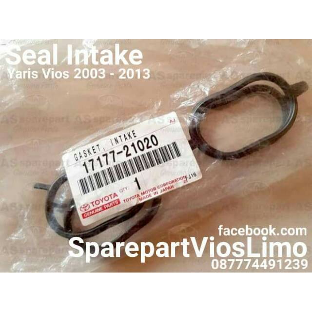 Jual Packing Intake Manifold Vios Yaris 2003 2004 2005 2006 2007 2008 ...