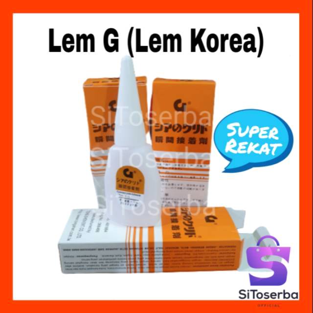 Jual LEM G SUPER KOREA REKAT - LEM UHU - LEM ALTECO - LEM KAYU - LEM ...