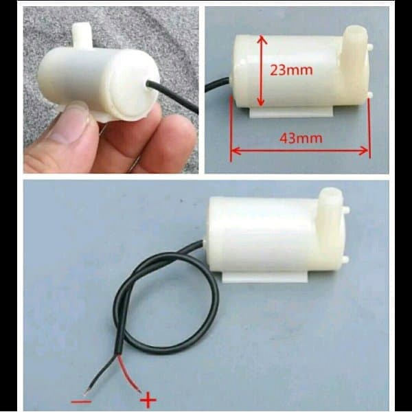 Jual Mini Submersible Water Pump Pompa Air Celup 3v 5v untk proyek ...
