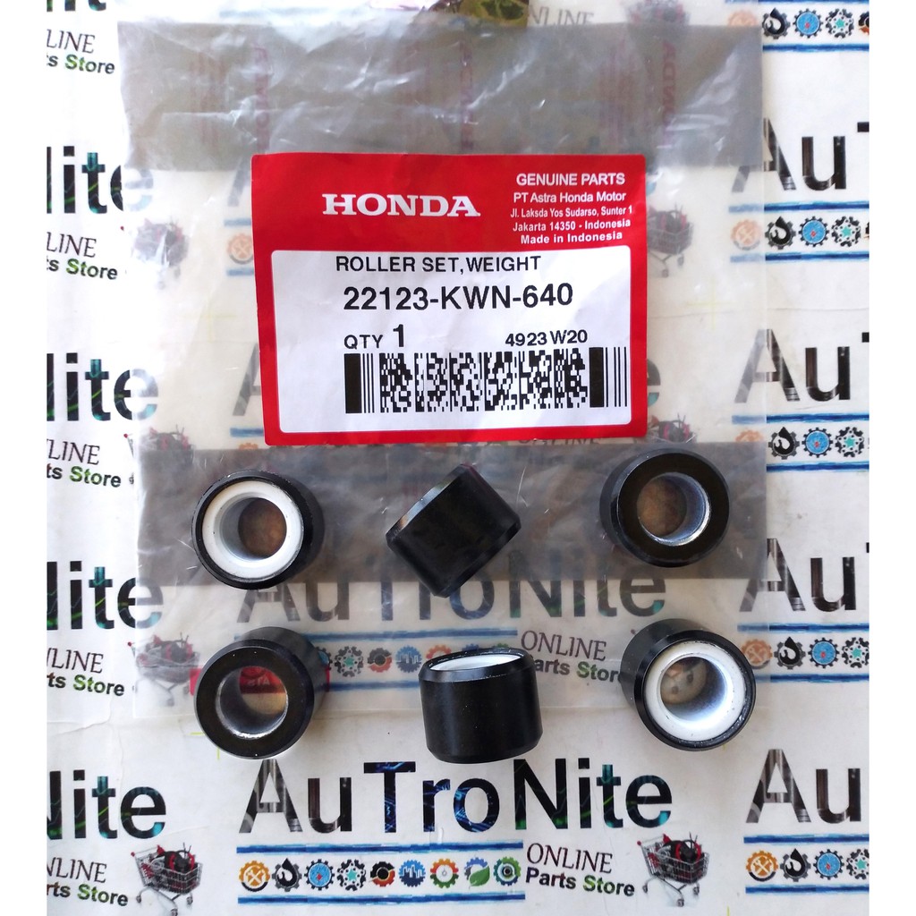 Jual Roller Weight 15 GRam Set 22123-KWN-640 Original Honda Vario 125 ...