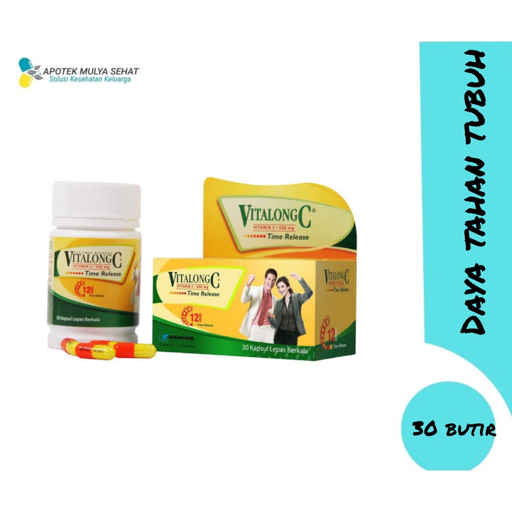 Jual VITALONG C/ VITAMIN C/ DAYA TAHAN TUBUH/ISI 30 KAPSUL | Shopee Indonesia