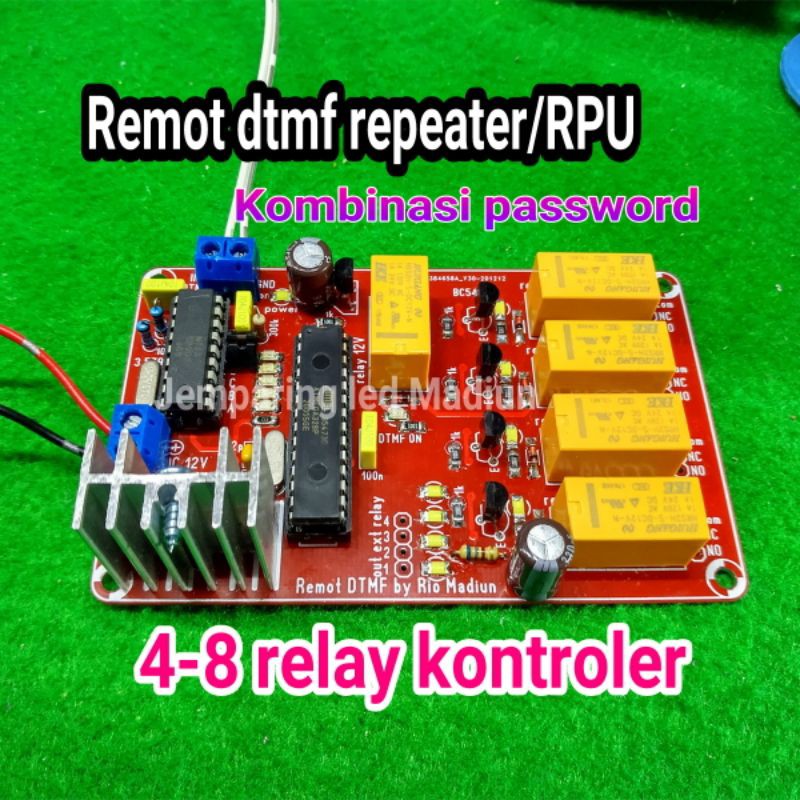 Jual Remote dtmf repeater remot dtmf RPU radio pancar ulang FM VHF UHF max 8 relay | Shopee ...