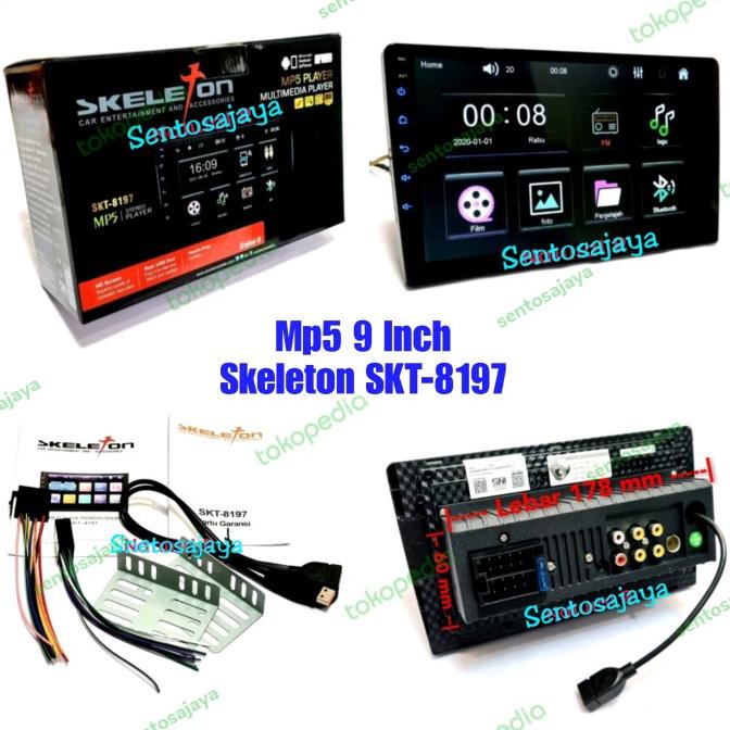 Jual Head Unit Mp5 Deckless 9 Inch SKELETON SKT-8197 | Shopee Indonesia