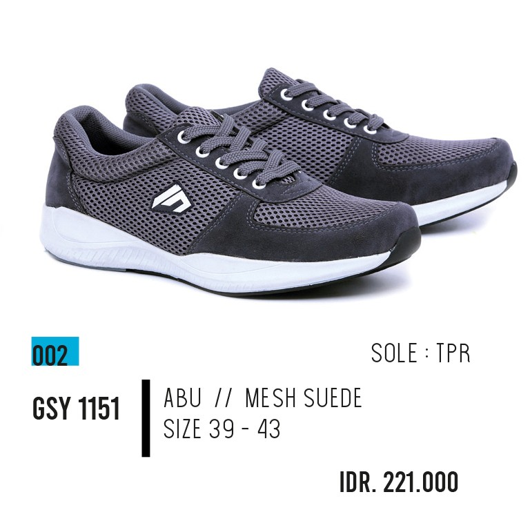 Jual Sepatu Sneakers Pria Sport Kekinian Garsel Original GSY 1151 ...