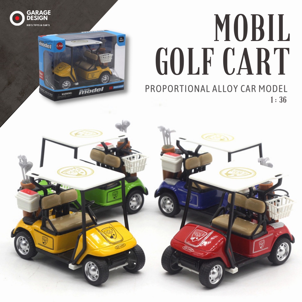 Jual Diecast Miniatur Mobil Golf Cart 1:36 - Alloy Model Pajangan ...