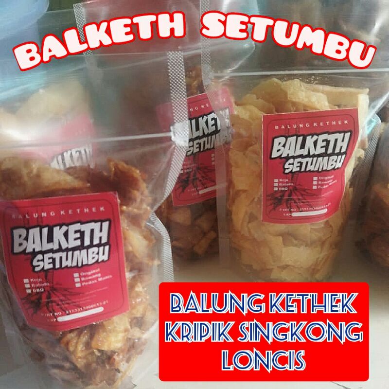 Jual balung ketek/loncis/keripik singkong "BALKETH SETUMBU" asli produk ...