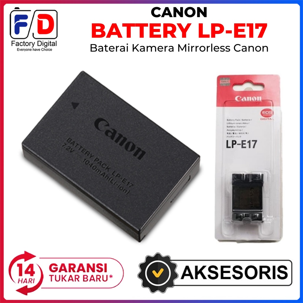 Jual Battery Kamera Canon LP-E17 for Canon EOS M3 M5 M6 II 200D 750D ...