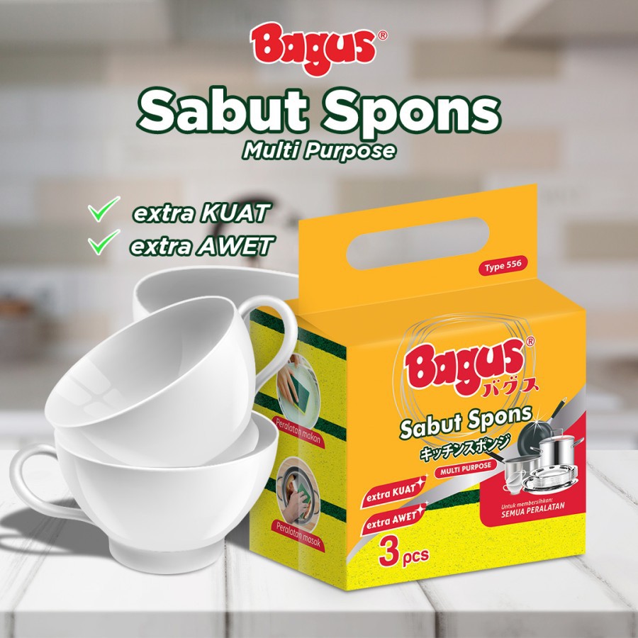 Jual Bagus Sabut Spons Multi Purpose isi 3pcs | Shopee Indonesia