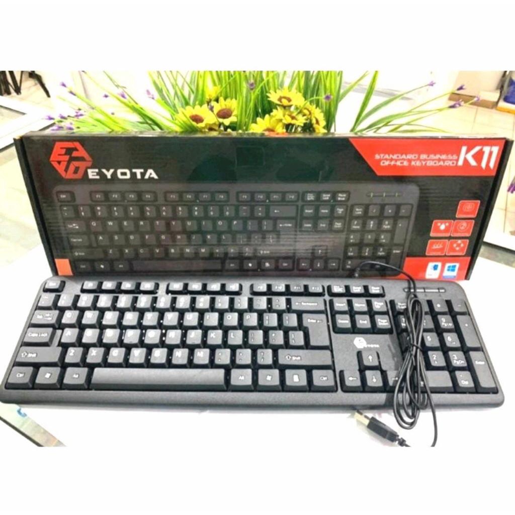 Jual Keyboard Eyota K11 USB Standard Business Office Keyboard | Shopee ...