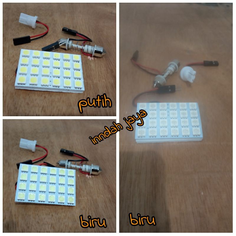 Jual Lampu Kabin Mobil 24 Led Putih.Biru.Ice Blue Led Plafon 24 Led ...
