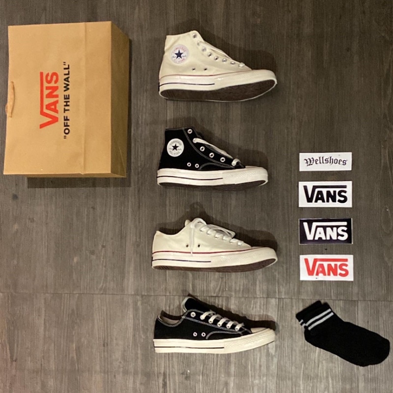 Jual CONS 70s HIGH n LOW Blackwhite dan White | Shopee Indonesia