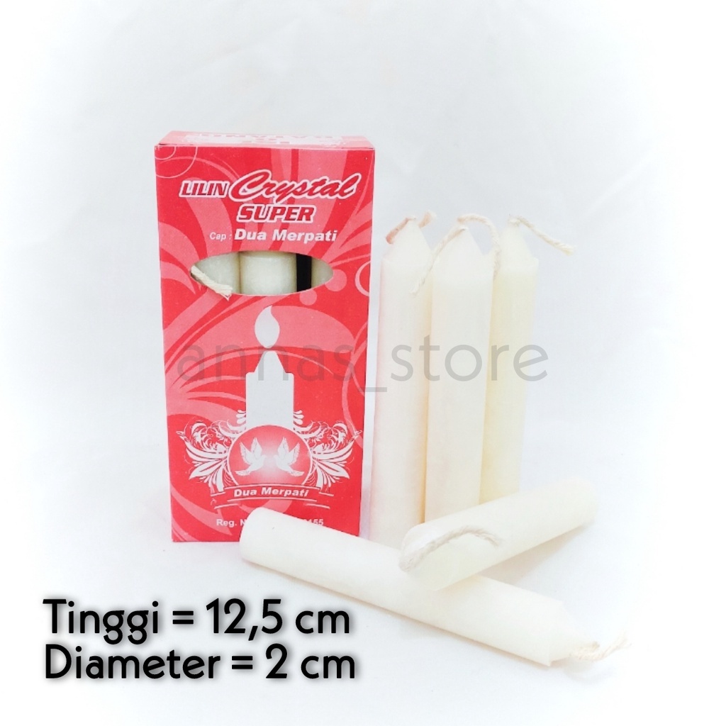 Jual Lilin Putih - Lilin Kristal Super Cap Dua Merpati - Lilin Besar ...