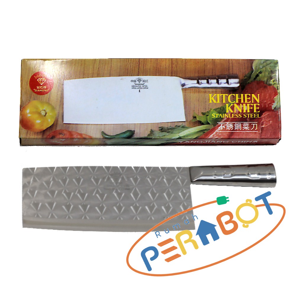 Jual Golok Daging / Pisau Daging Diamond Stainless Steel | Shopee Indonesia