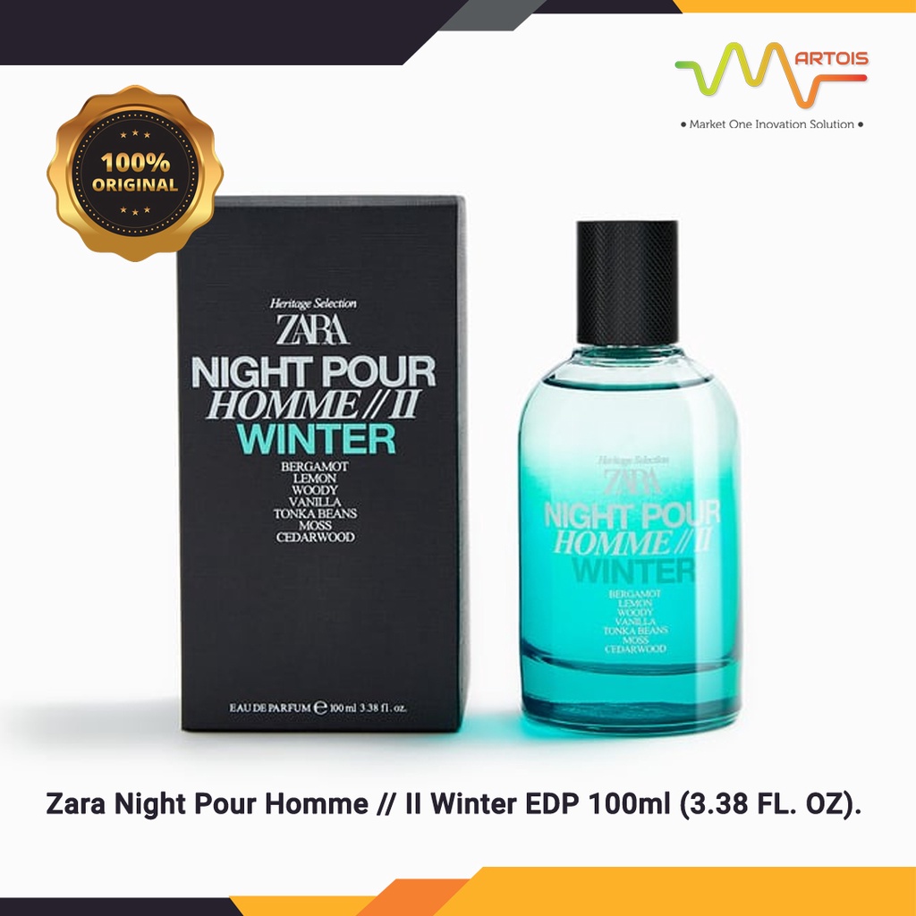 Jual Parfum Zara Original Night Pour Homme // II Winter EDP 100ml (3.38 FL. OZ) | Shopee Indonesia
