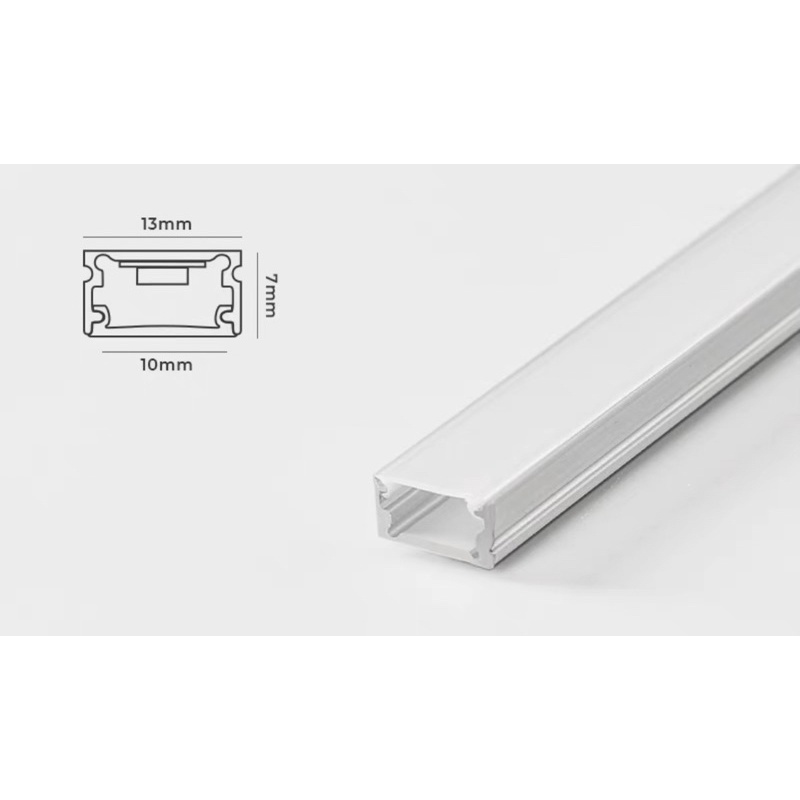 Jual Kap lampu batangan alumunium panjang bentuk rata rumah lampu strip ...