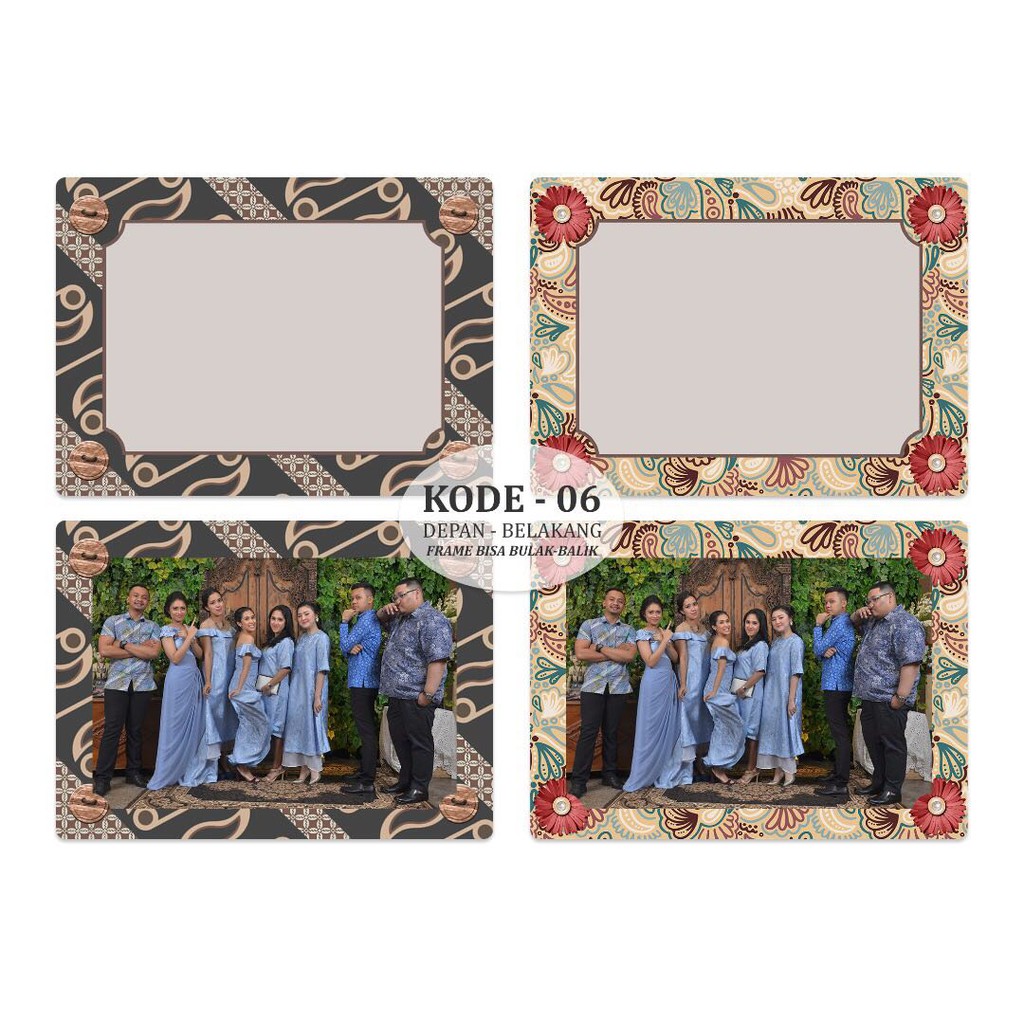 Jual Frame Photobooth / fotobooth 4R single karton tebal 310gr | Shopee ...