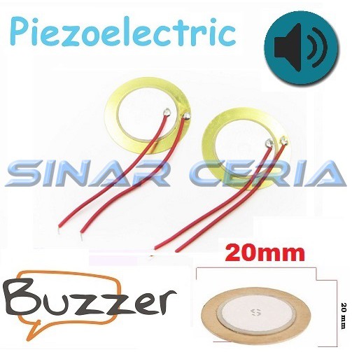 Jual Piezo Electric Ceramic Buzzer 20mm Sensor Sound Element Sounder Disc | Shopee Indonesia