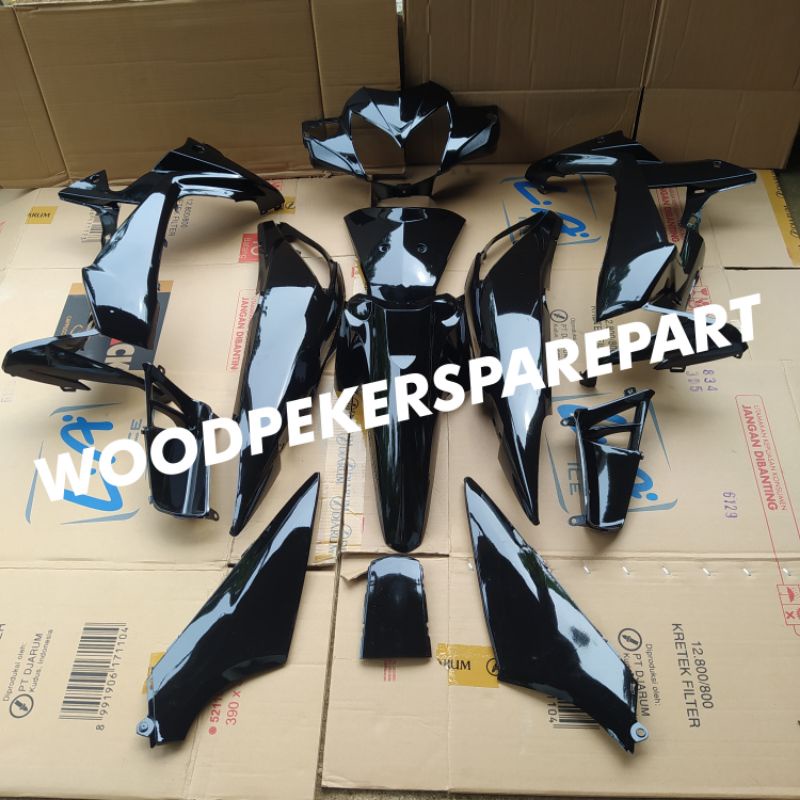 Jual FULL BODI HALUS HONDA SUPRA X 125/SUPRA BATMAN HITAM | Shopee ...