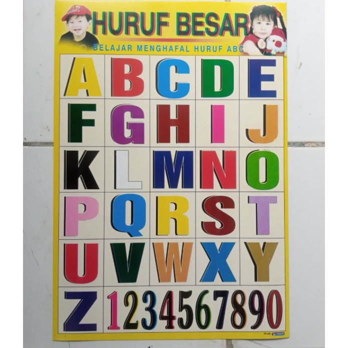 Jual poster edukasi anak| poster belajar huruf| poster anak| poster ...