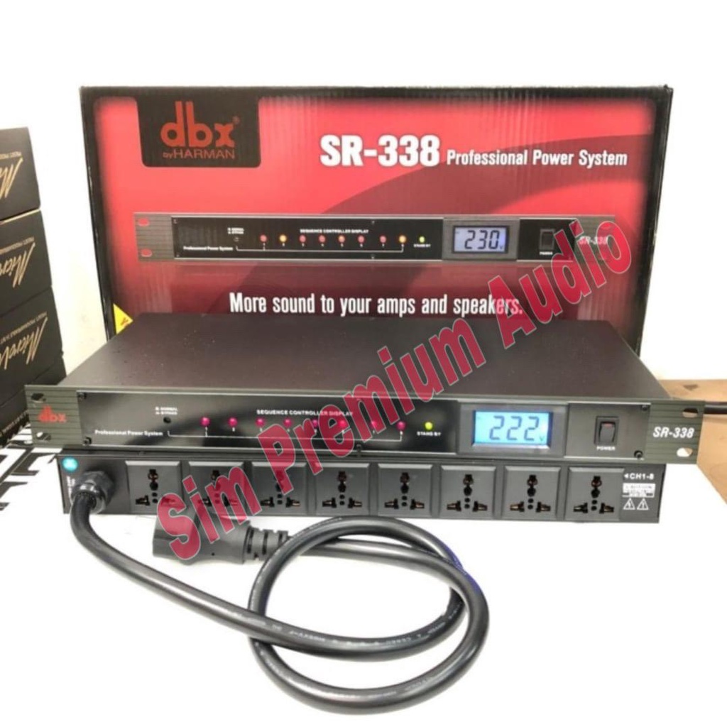 Jual POWER SQUENCER CONTROLLER DBX SR 338 ( POWER DISTRIBUTOR ...