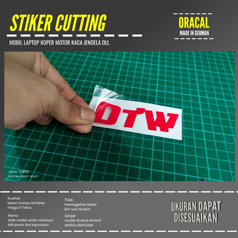 Jual STIKER OTW STICKER CUTTING TRANSPARAN | Shopee Indonesia