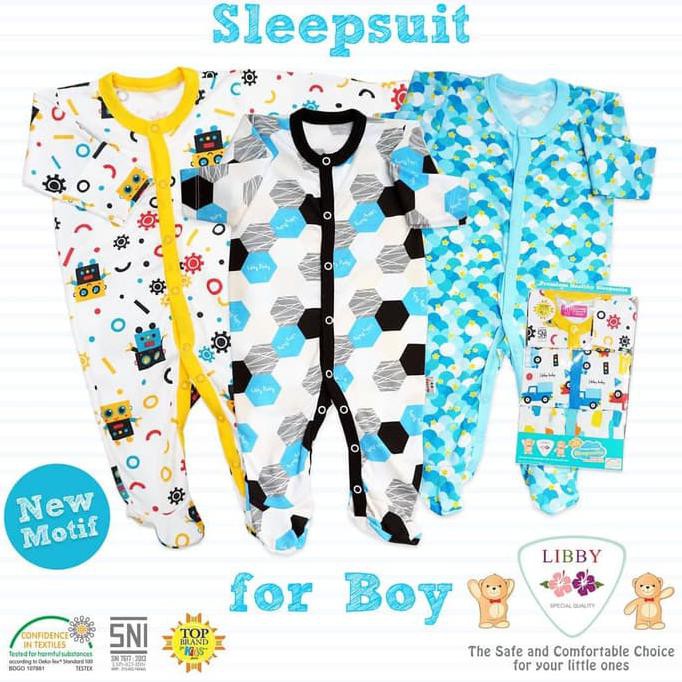 Jual Libby Sleepsuit | Premium Healthy Sleepsuit Libby Baby | Jumper ...