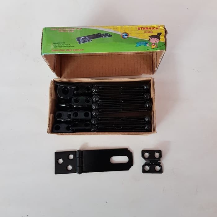 Jual Overpal Plat Tebal 3" inch Hitam Stamvick / Cantolan Tempat Gembok ...